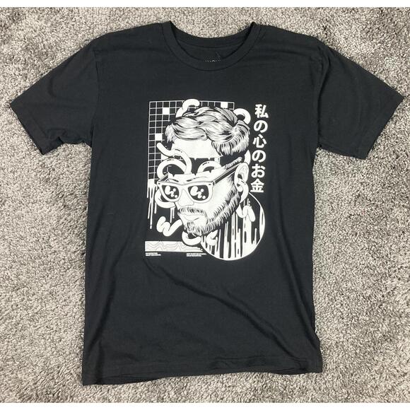 Shirts | Paymoney Wubby Merch Tshirt Mens Medium Black Japanese Kanji ...